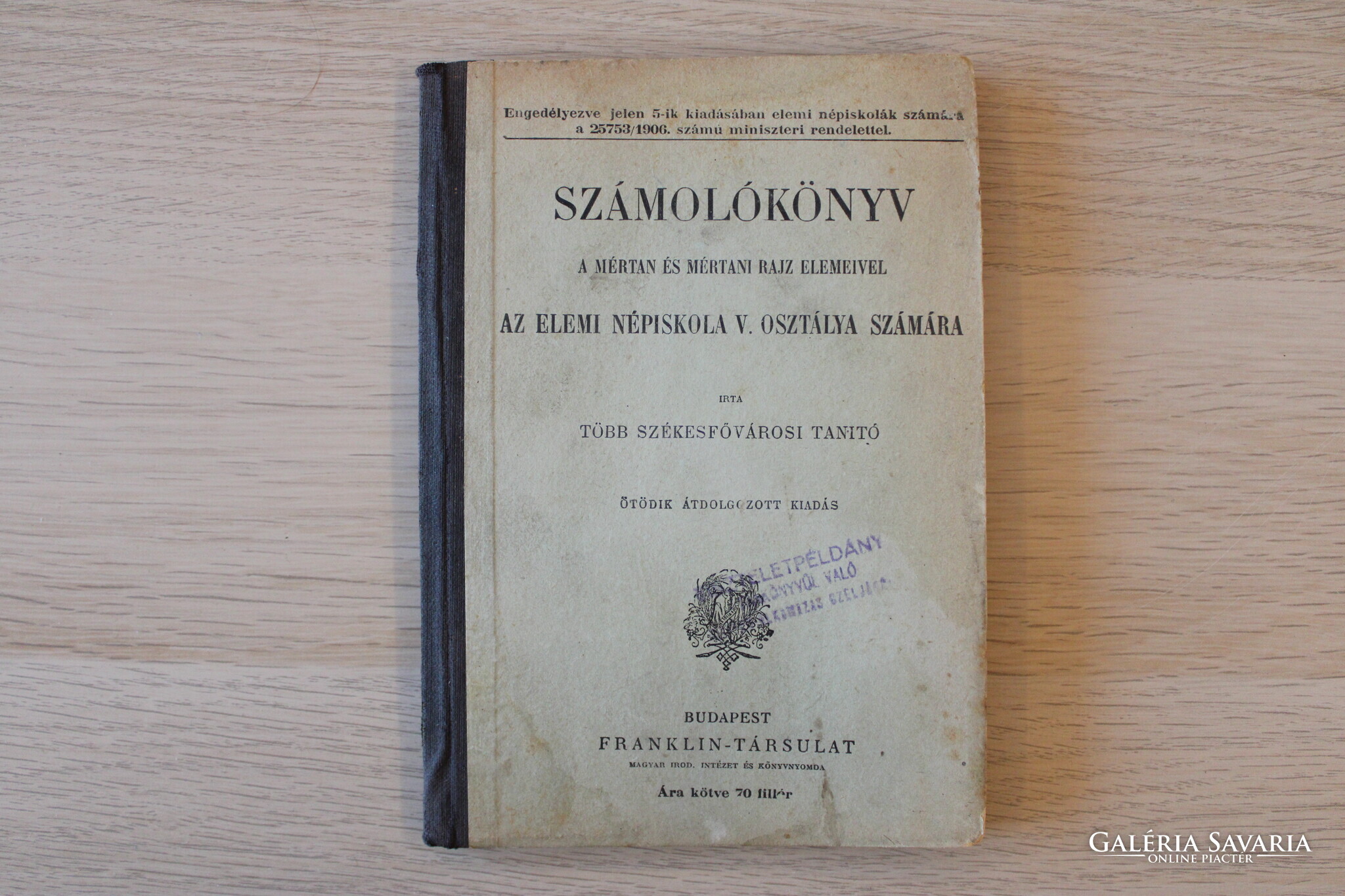 Számolókönyv a mértan és mértani rajz elemeivel (cc1906) - Könyv ...