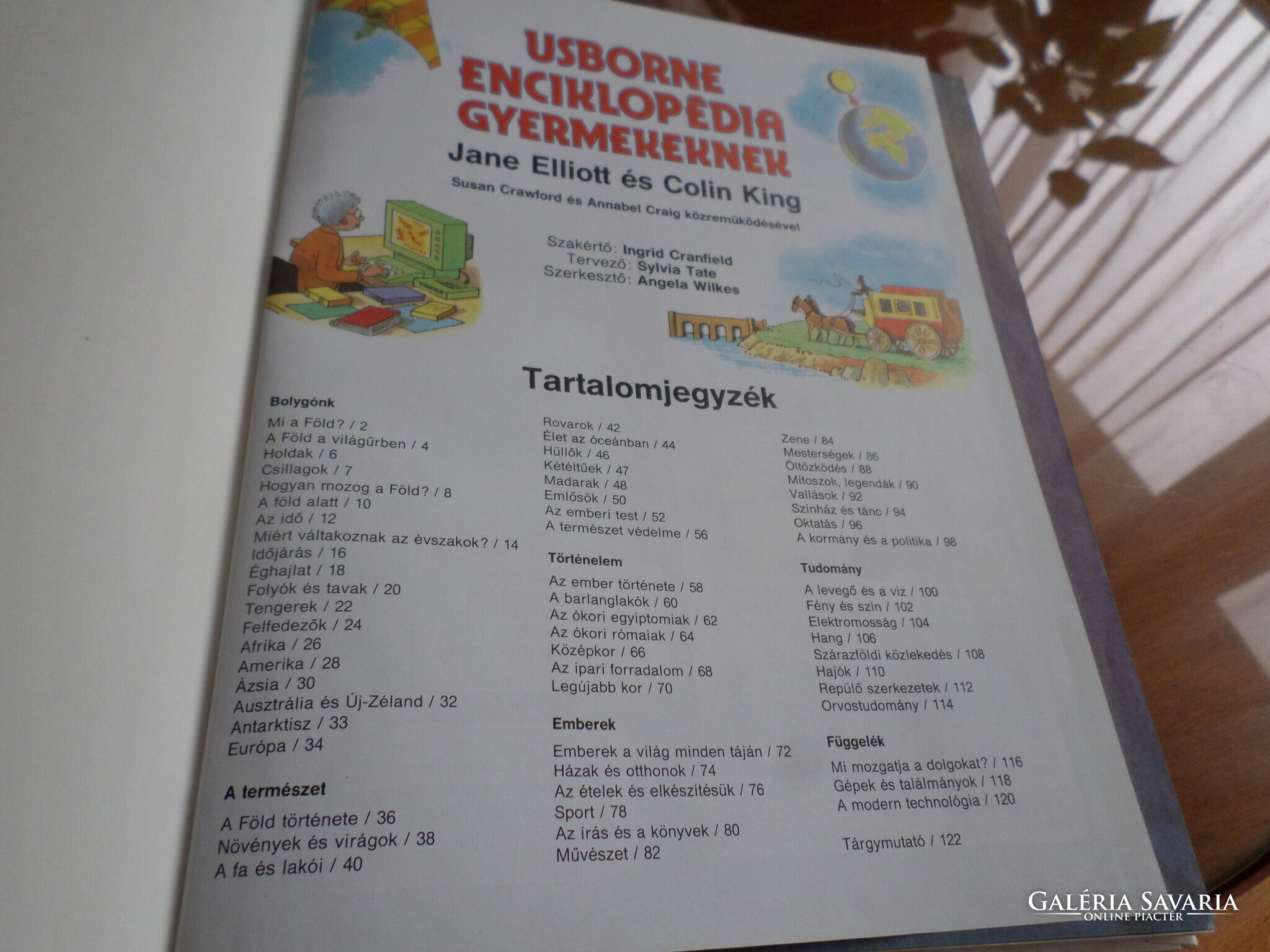 USBORNE ENCIKLOPÉDIA GYERMEKEKNEK Jane Elliott és Colin King Susan ...