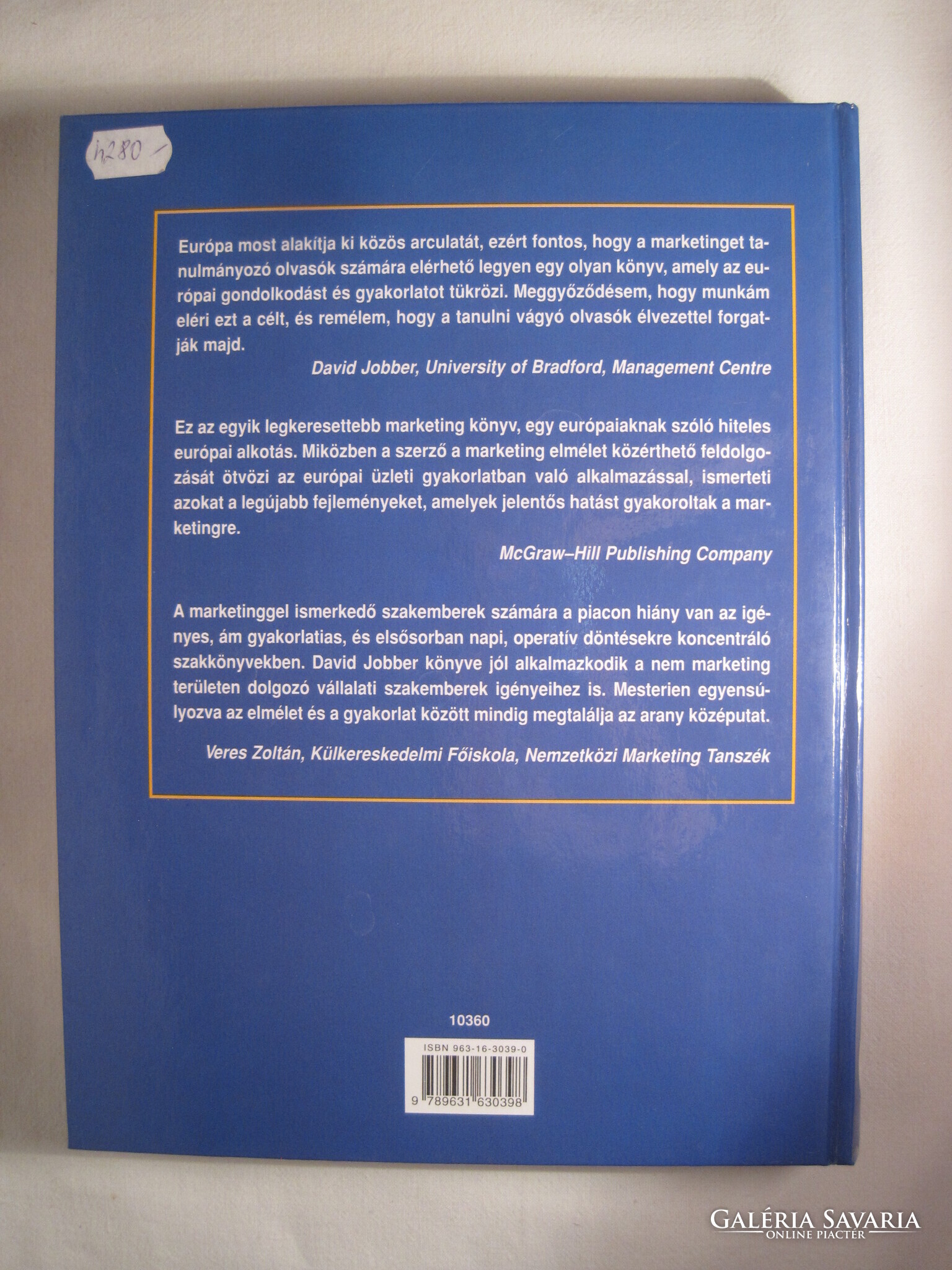 David Jobber Európai marketing könyv - Könyv | Galéria Savaria online ...