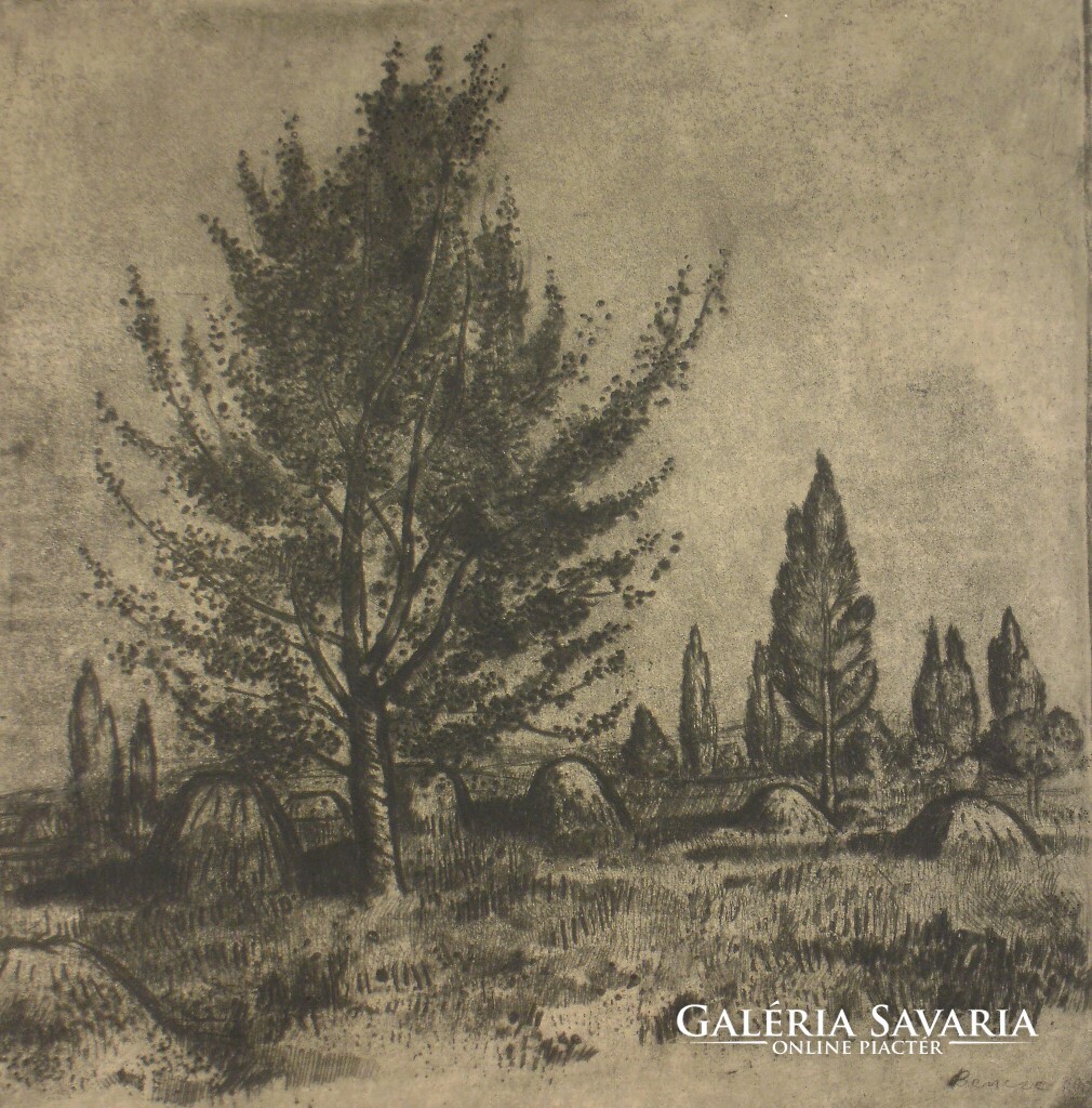 (K) Bencze László (1907-1992) : Rét - Kép, grafika | Galéria Savaria ...