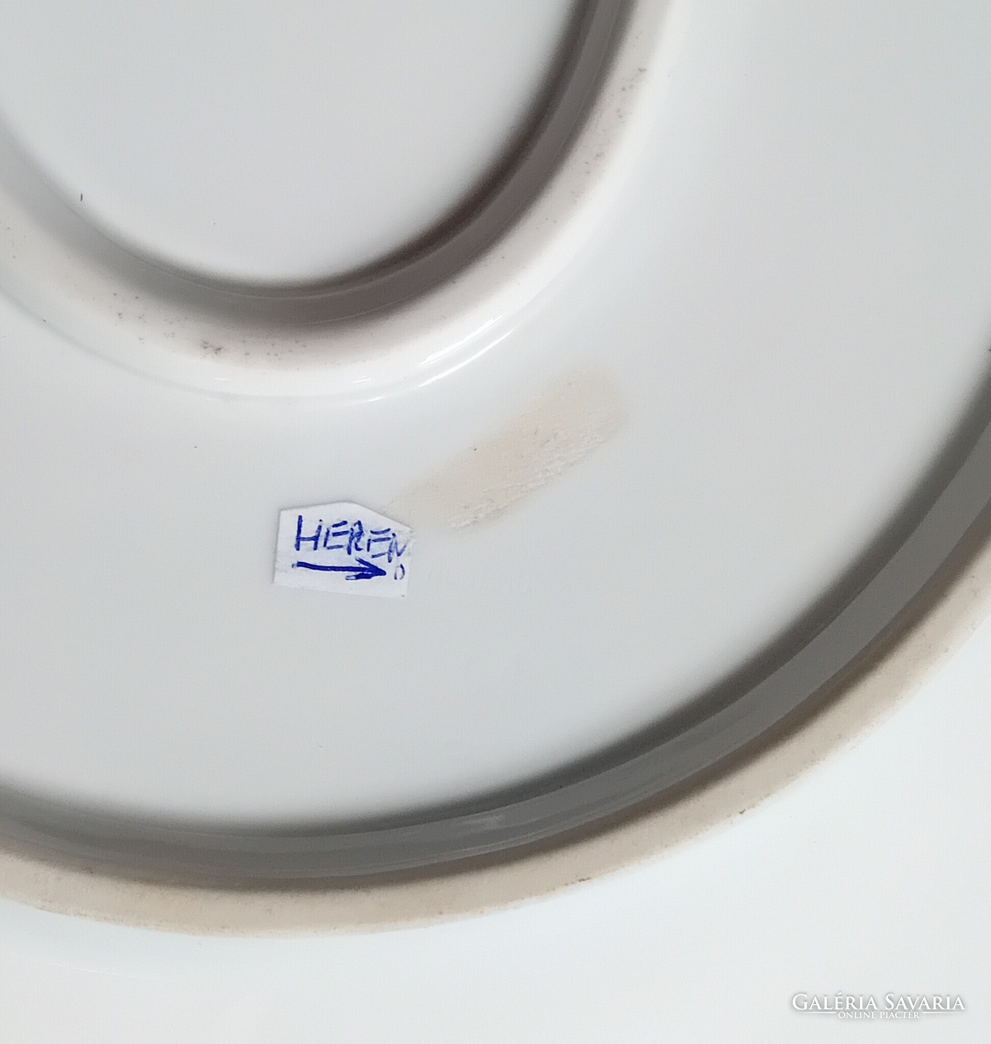 S. Z. J. jelzéssel : Virágcsendélet Herendi alapra festett - Festmény ...