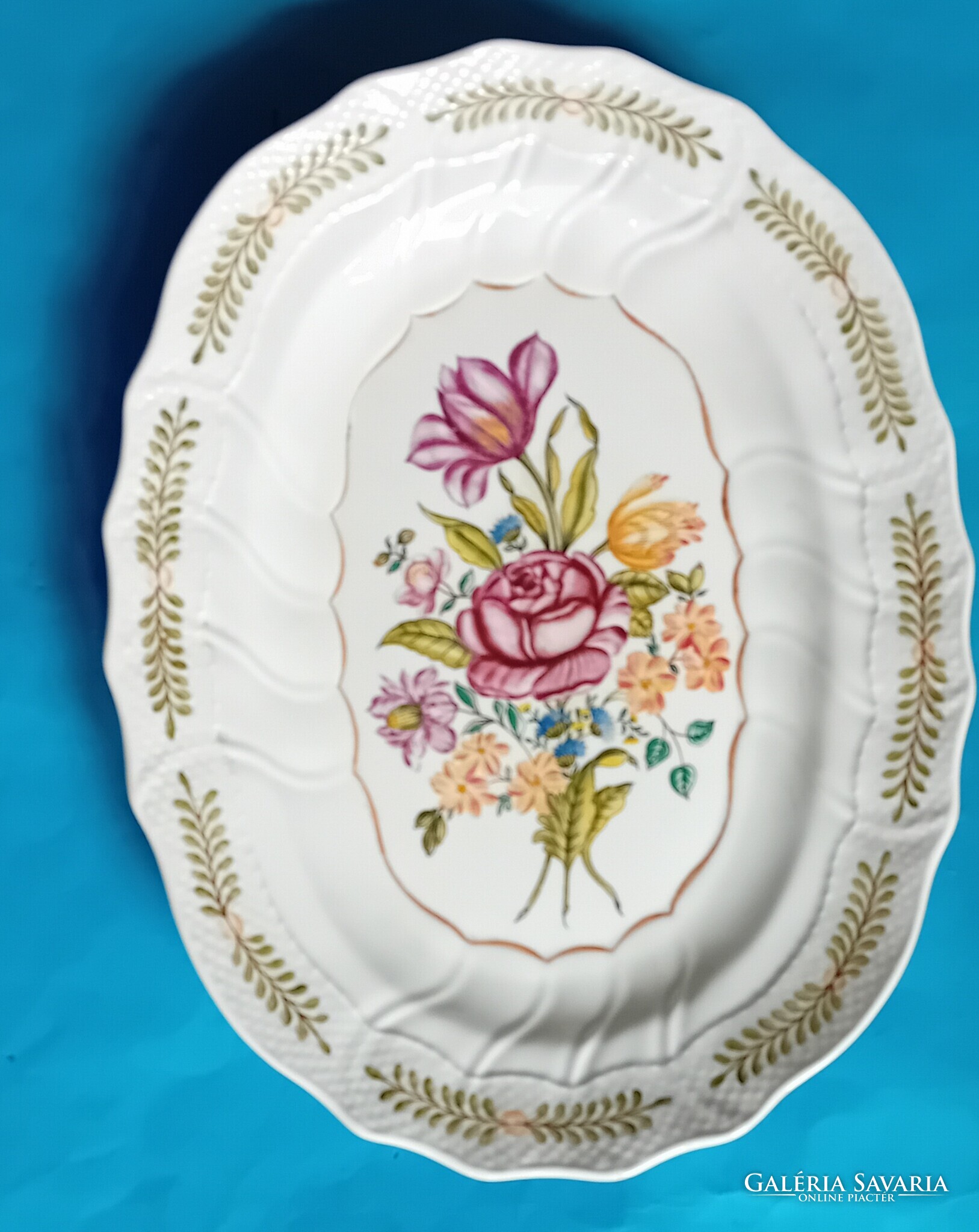 S. Z. J. jelzéssel : Virágcsendélet Herendi alapra festett - Festmény ...