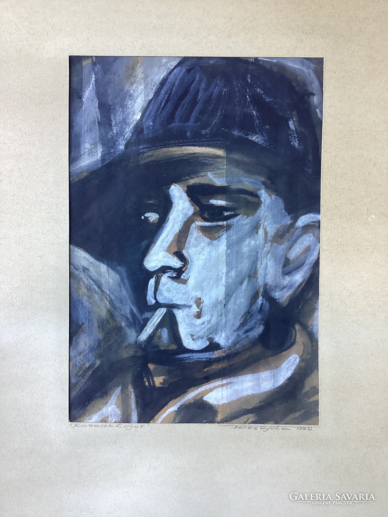 Veres Gyula - Kassák Lajos - Festmény | Galéria Savaria online piactér - Vásároljon vagy ...