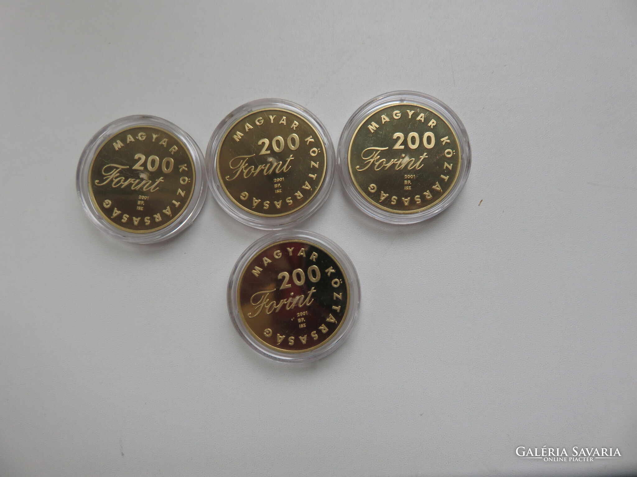 2001. " MESE SOROZAT " 4 DB PP. 200 Ft - Numizmatika, Pénz, Érme ...