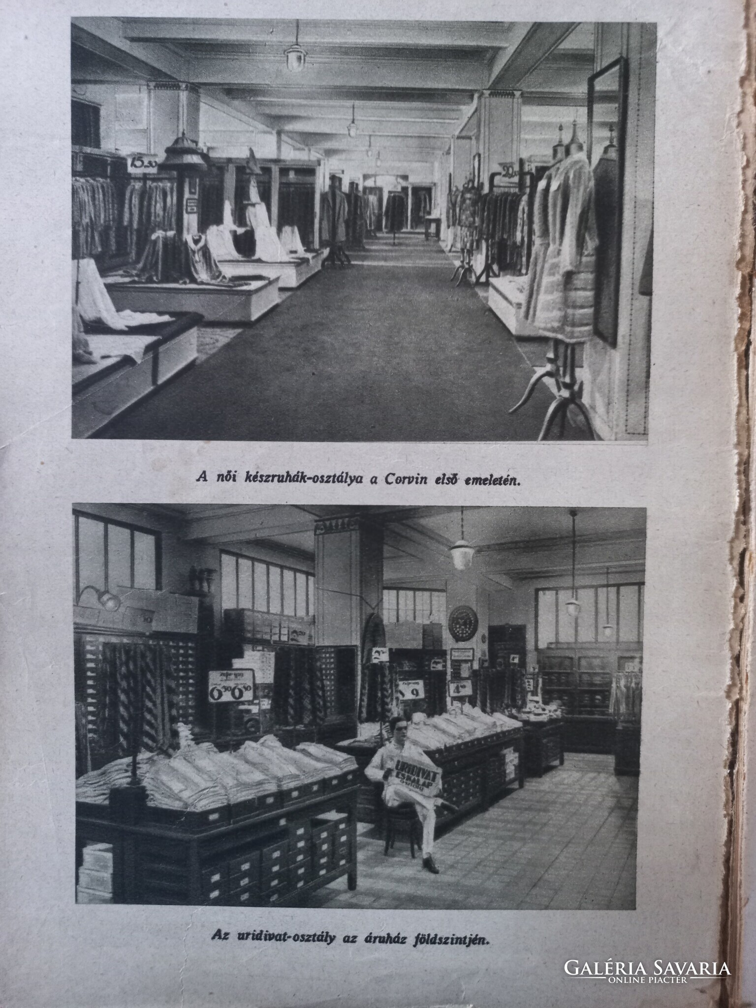 Cikkek, reklámok a Pesti Est kiadványból 1929 - Hiányos, nem a teljes ...