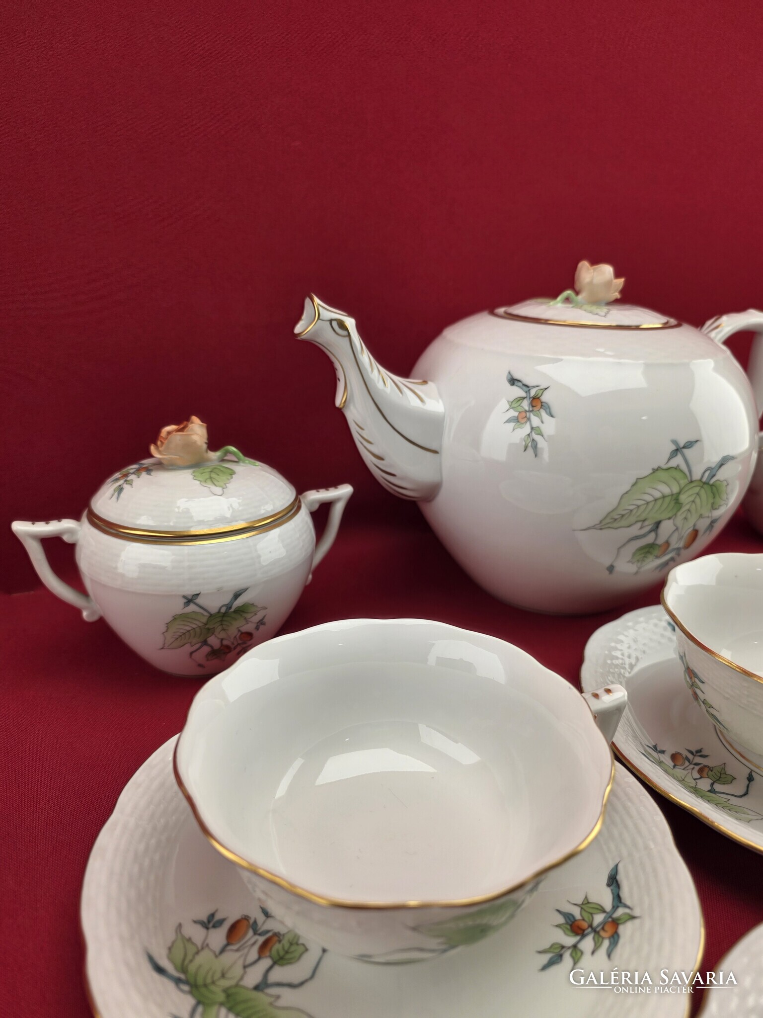 Herendi Hecsedli mintás duci kannás teás készlet - Porcelán | Galéria ...