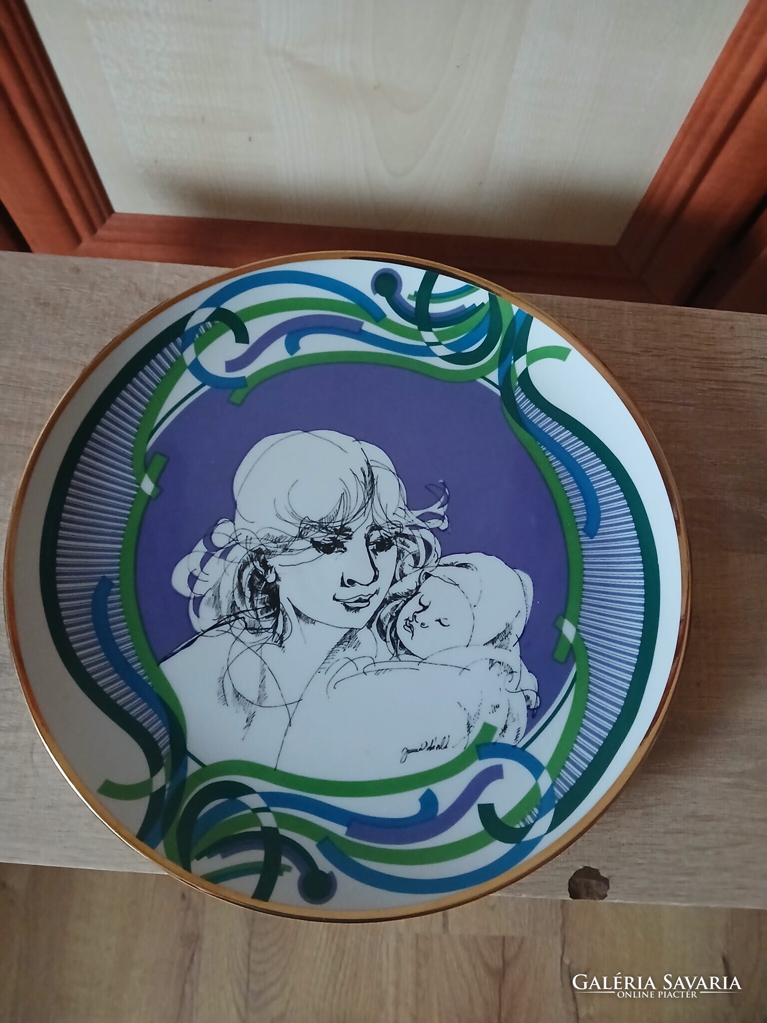 Extra ritka Hollóházi,Jurcsák falitányér - Porcelán | Galéria Savaria ...