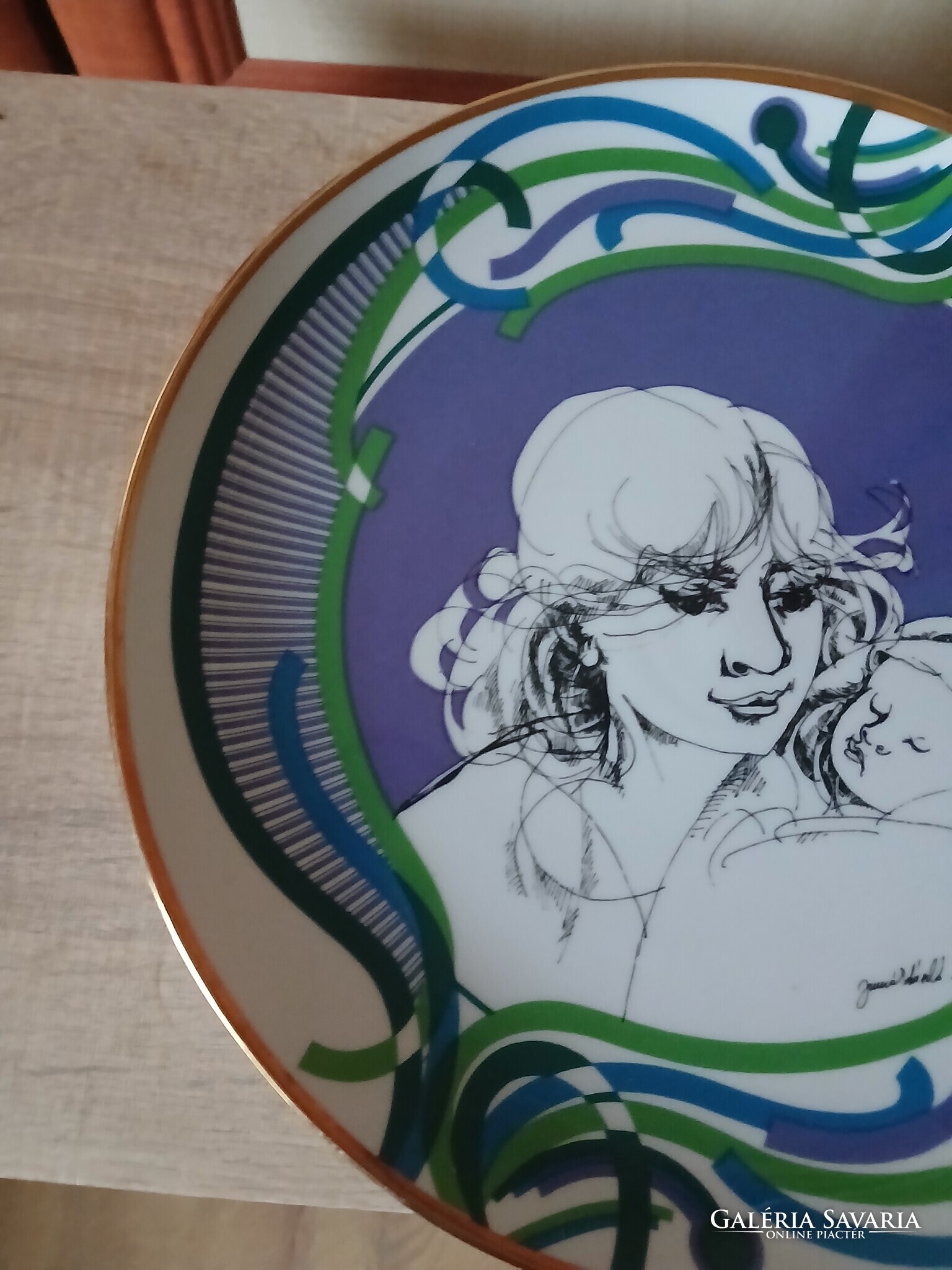 Extra ritka Hollóházi,Jurcsák falitányér - Porcelán | Galéria Savaria ...