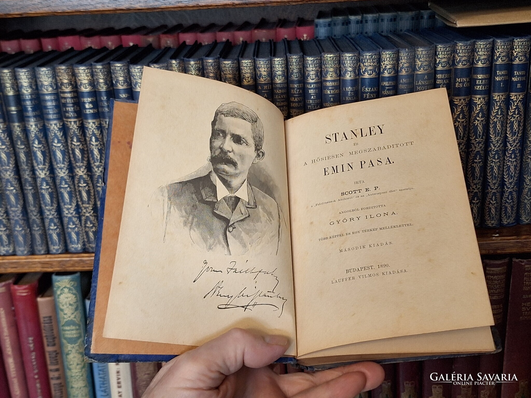 1890-SCOTT. STANLEY ÉS A HŐSIESEN MEGSZABADITOTT EMIN PASA-..LAUFER ...