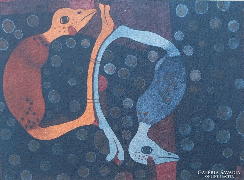 Reich Károly rajz Vigyázó kezek - Kép, grafika | Galéria Savaria Archív ...