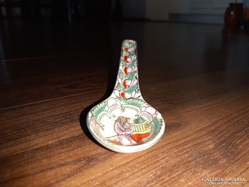 RÉGI KÍNAI FESTETT ÉS KALLIGRÁFIÁS PORCELÁN TEÁSKANNA KANNA KANCSÓ ...