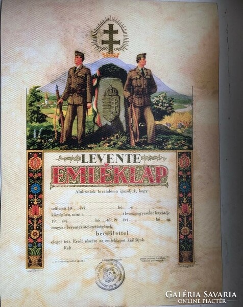 VILÁGHÁBORÚS HORTHY VITÉZSÉGI JELVÉNY MINIJE, GYÁRTÓJELES!!! - Militária | Galéria Savaria ...