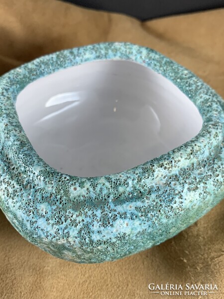 Beautiful and rare Poldauf Maria turquoise small vase - Pottery ...