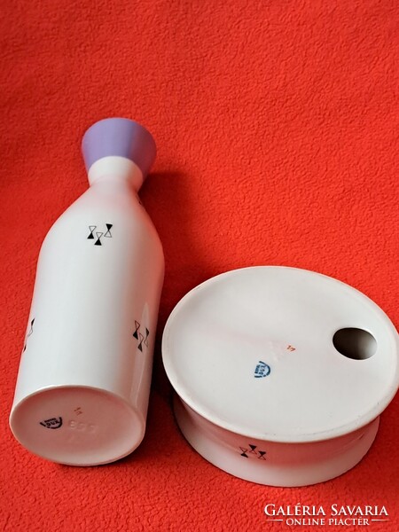 Ritka Royal Dux art deco váza és hamuzó / hamutál, Jaroslav Jezek alkotása - Porcelán | Galéria ...